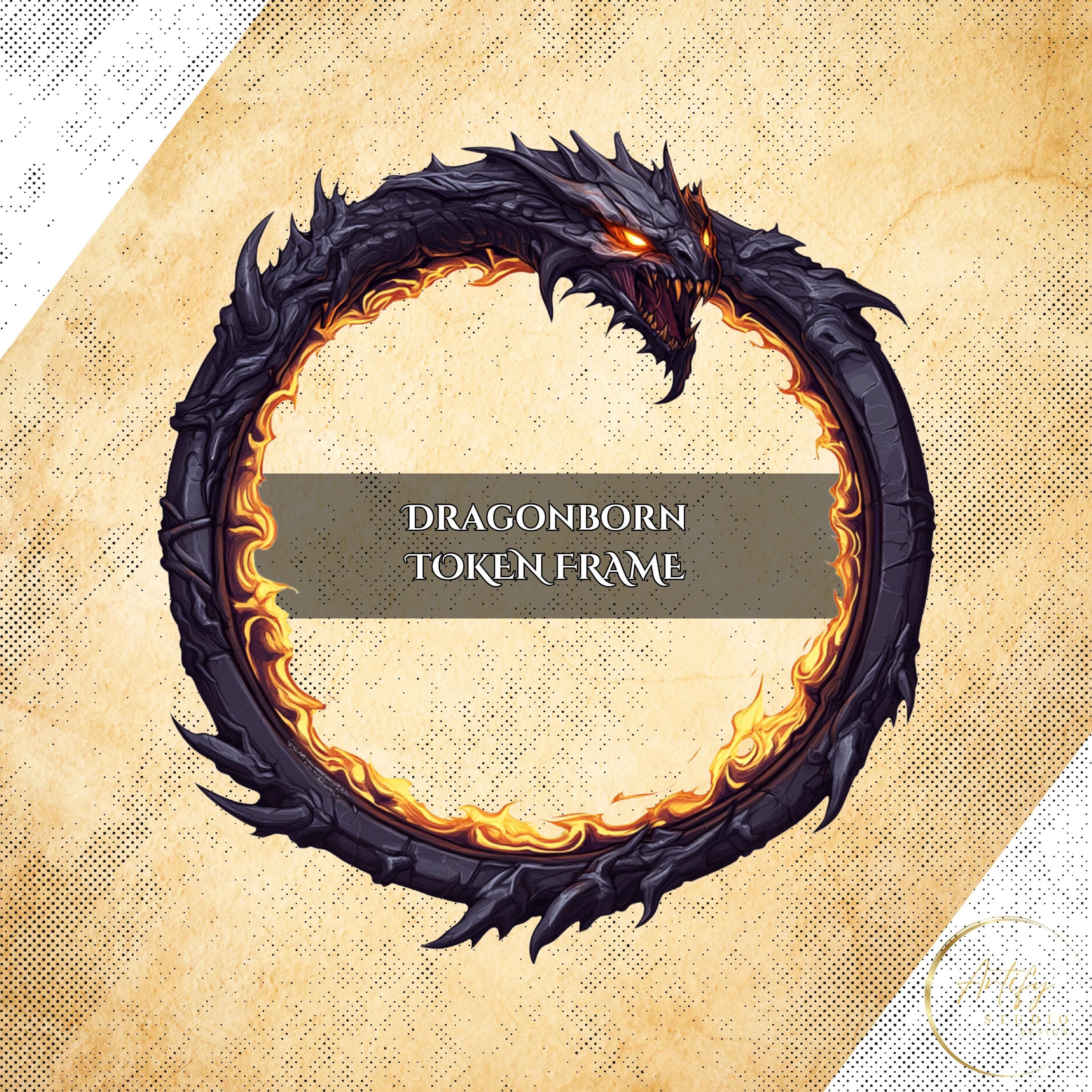 Dragonborn Game Token Border – Digital Border for Dnd or Anything Game ...