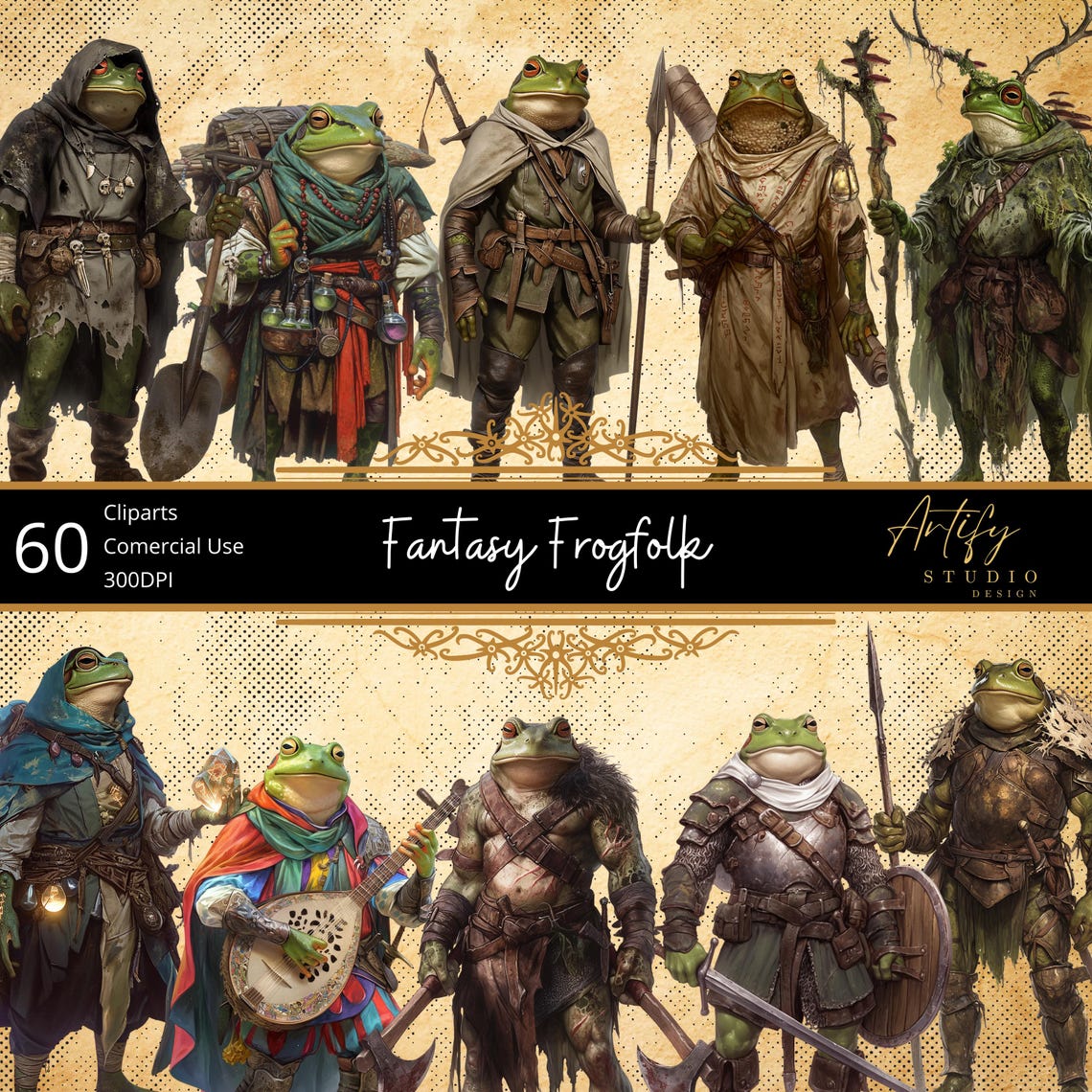 Fantasy Frogfolk – 60 Unique Amphibian Creatures for TTRPG & Fantasy ...