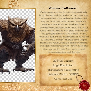 Wild Owlbears – 20 Ferocious Creatures for Fantasy DND Adventures ...