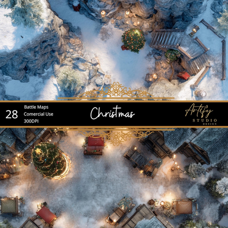 Dnd Christmas Maps - Etsy