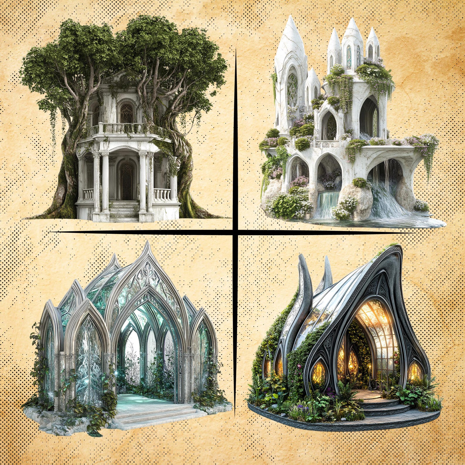 Elvish Buildings – Elegant Architecture From the Realm of Elves ...