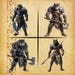 Varg – Wolf Humanoids – 20 Fierce and Ruthless Fantasy Cliparts ...