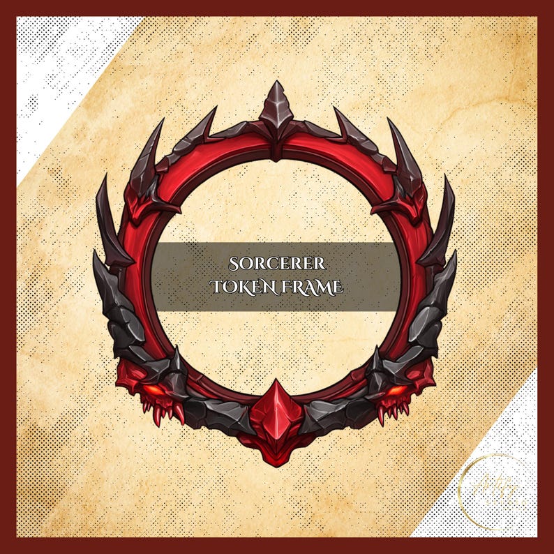 Sorcerer Game Token Border – Digital Border for Dnd or Anything Game ...