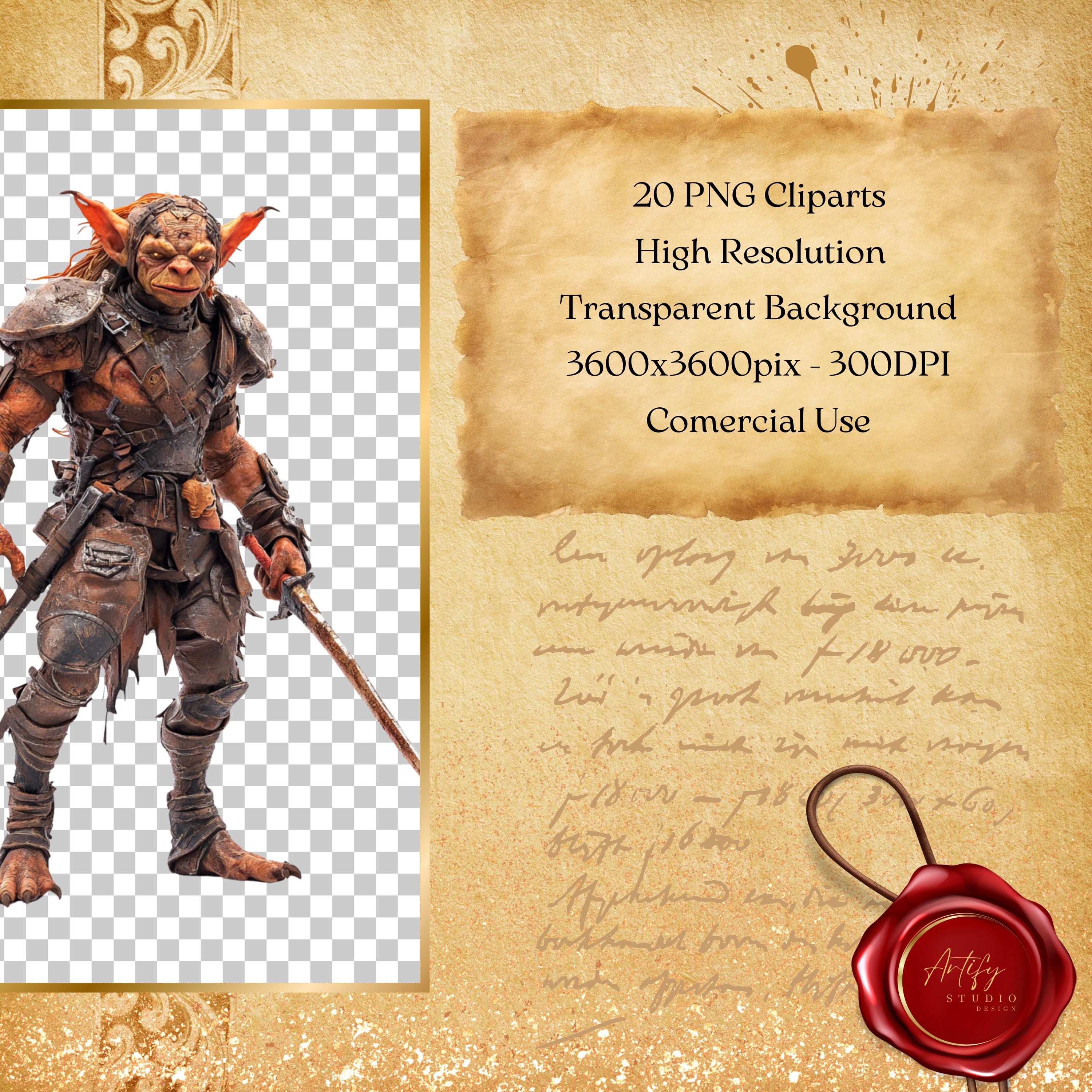 Devious Hobgoblins – 20 Fantasy RPG Cliparts , 300 DPI , Transparent ...