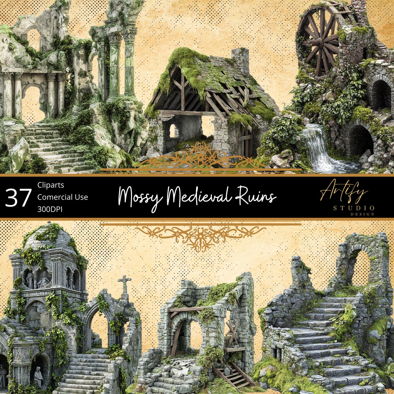 Mossy Medieval Ruins – Forgotten Relics of a Bygone Era , Fantasy ...
