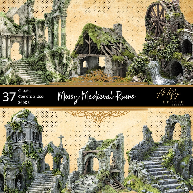 Mossy Medieval Ruins – Forgotten Relics of a Bygone Era , Fantasy ...