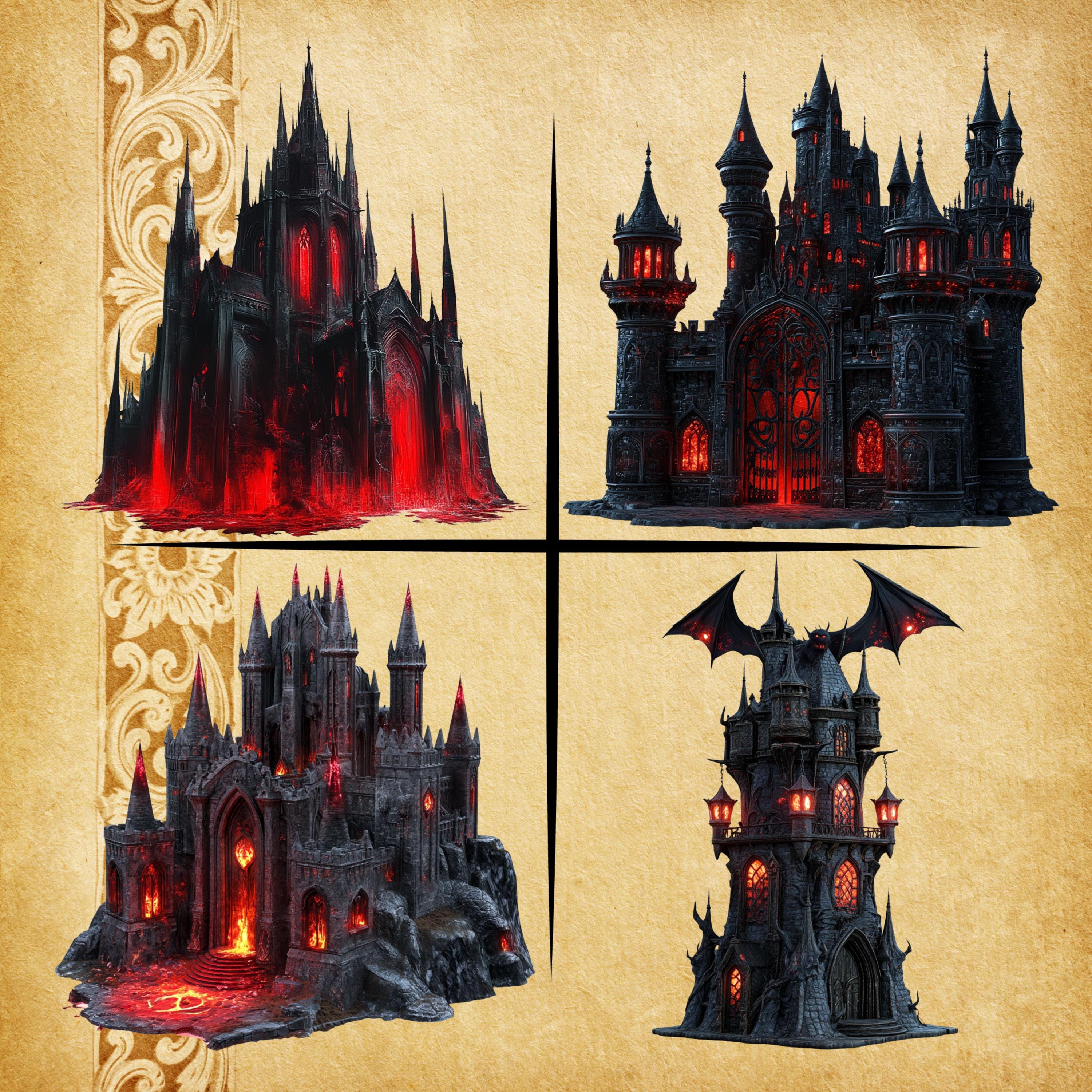 Vampire Buildings Clipart – 20 Gothic-inspired Designs , Transparent ...