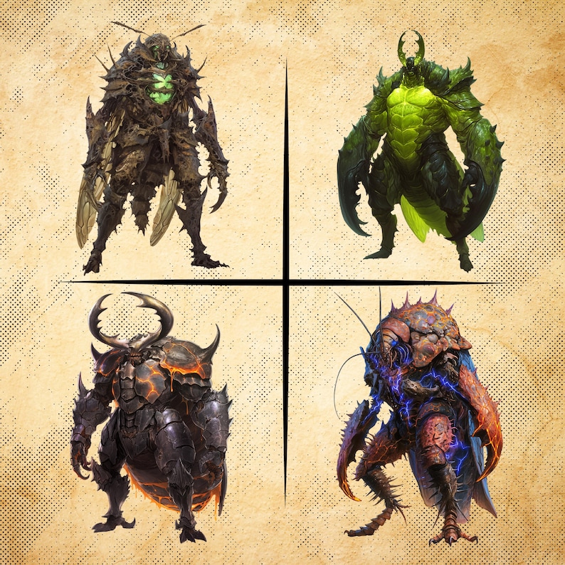 Insect Monsters – 24 Terrifying Fantasy Creatures of the Swarm , TTRPG ...