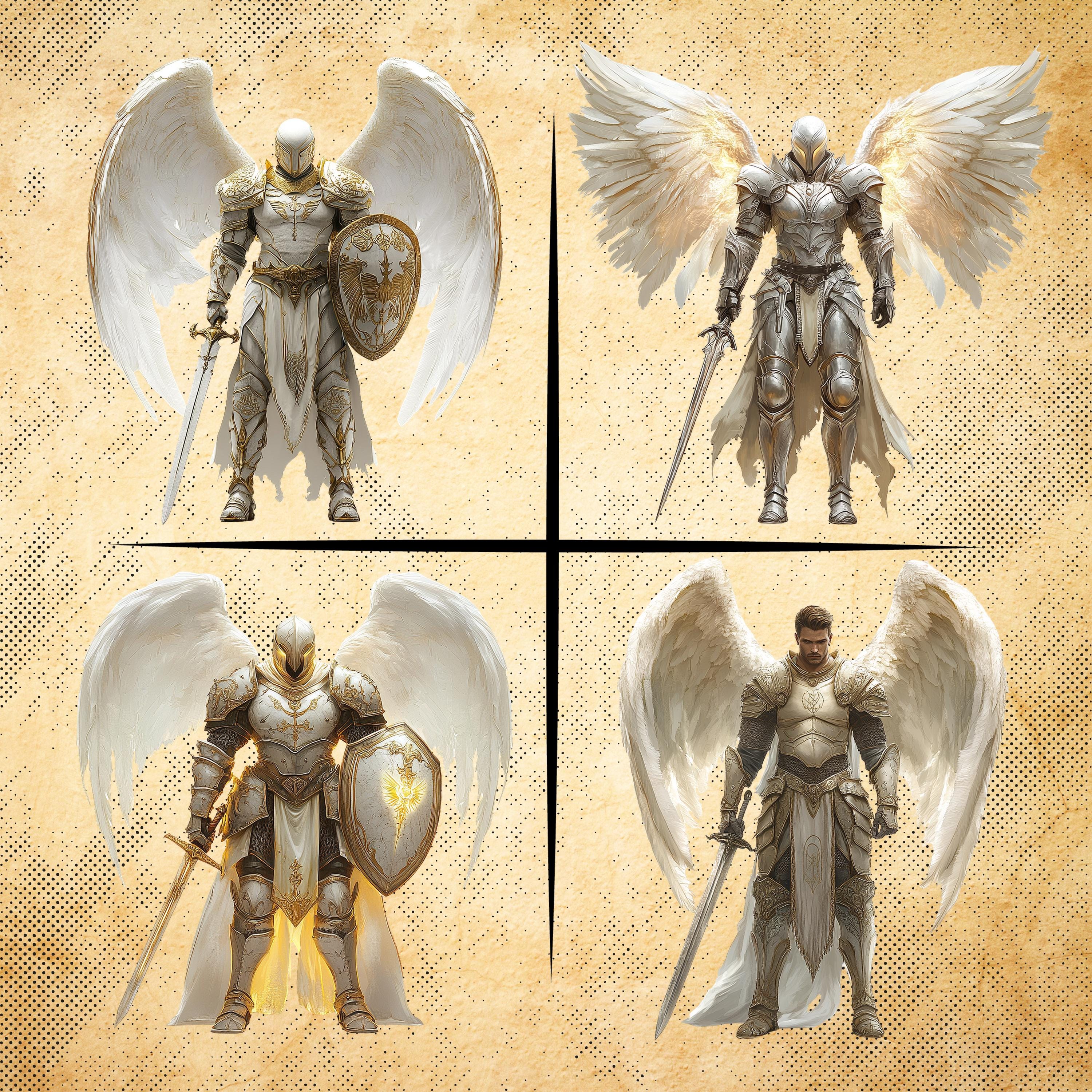 Fantasy Angel Guardians – Divine Protectors in Fantasy Style , Holy ...