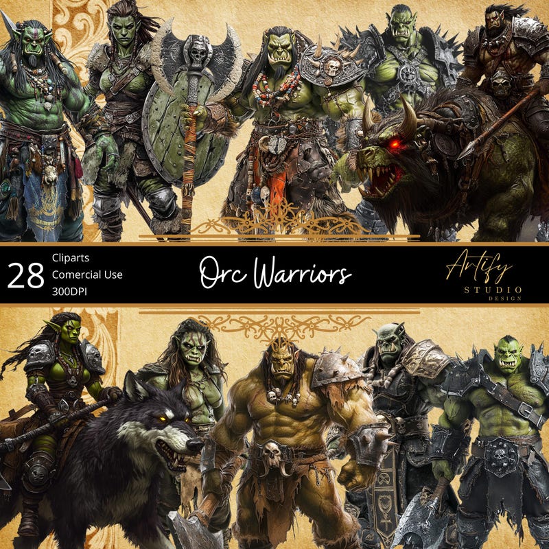 Fantasy Orc Art - Etsy