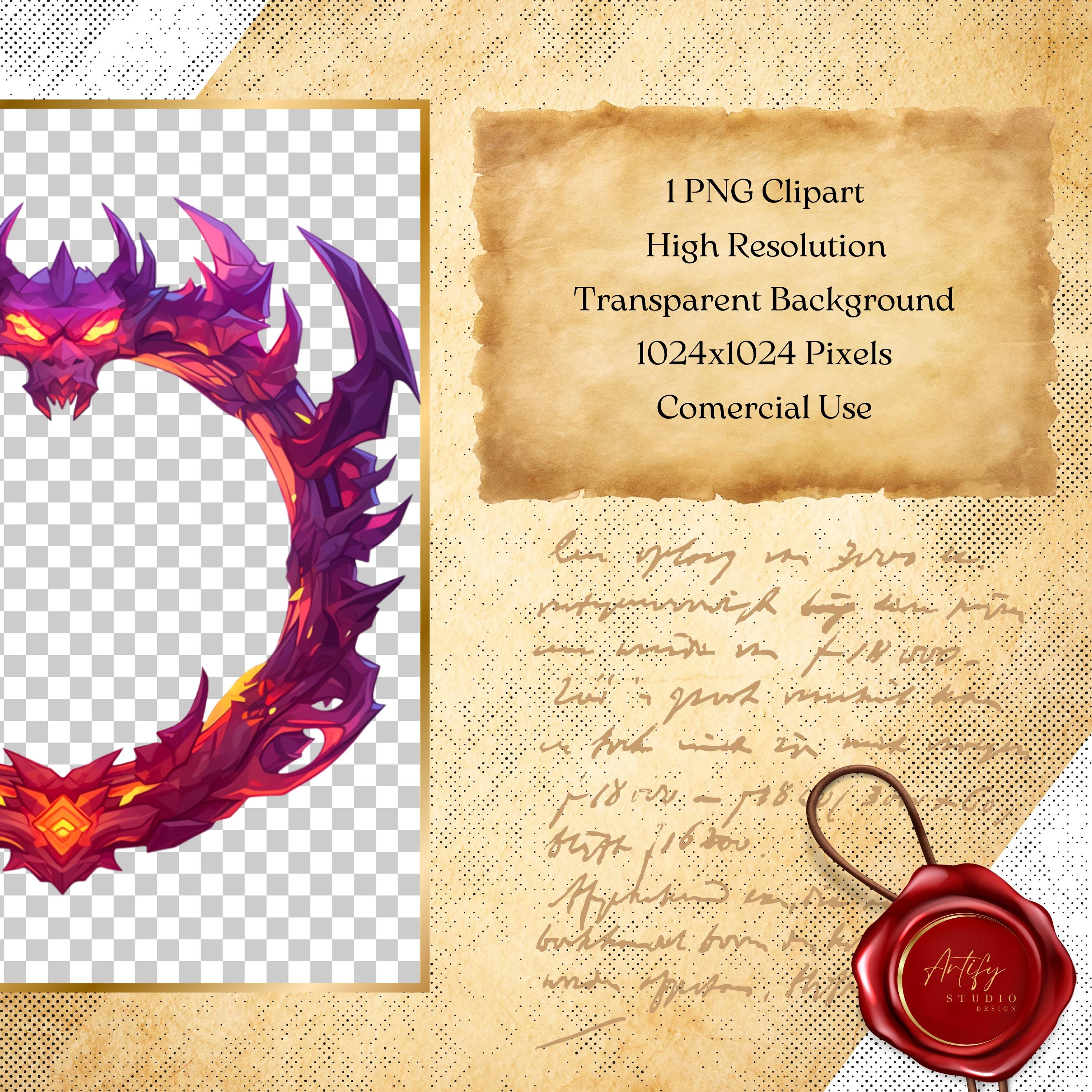 Devil Token Frame – Digital Border for Dnd or Anything Game. Compatible ...