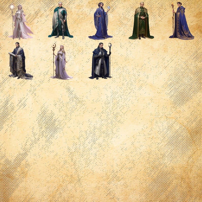 High Elves – 33 Regal Spellcasters in Robes and Grace , TTRPG Fantasy ...