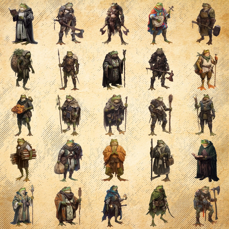 Fantasy Frogfolk – 60 Unique Amphibian Creatures for TTRPG & Fantasy ...