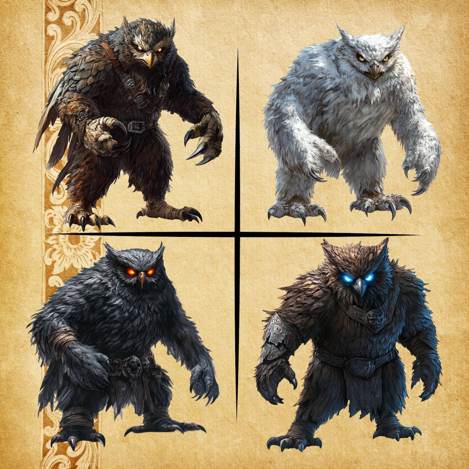 Wild Owlbears – 20 Ferocious Creatures for Fantasy DND Adventures ...