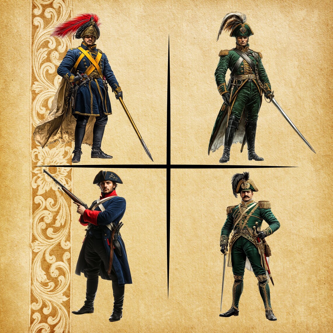 Napoleonic Soldiers Clipart – 20 Transparent Background PNG ...