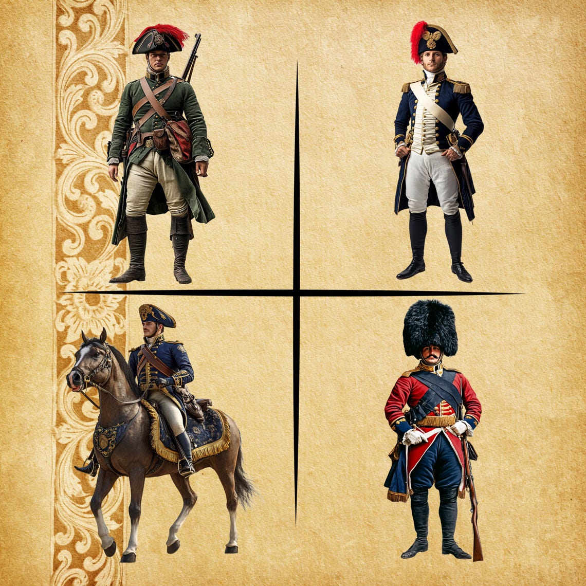 Napoleonic Soldiers Clipart – 20 Transparent Background PNG ...