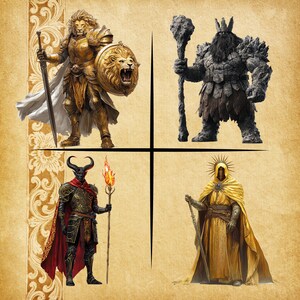 Fantasy Kings Clipart – 20 Majestic Kings for Your Fantasy World ...