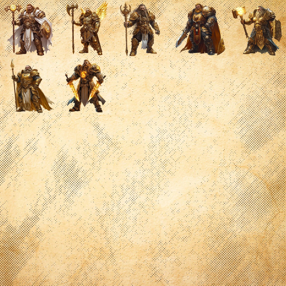 Holy Dwarven Paladins – Stalwart Champions of Divine Light , Fantasy ...