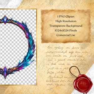 Mystic Wizard Token Frame – Digital Border for Dnd or Anything Game ...