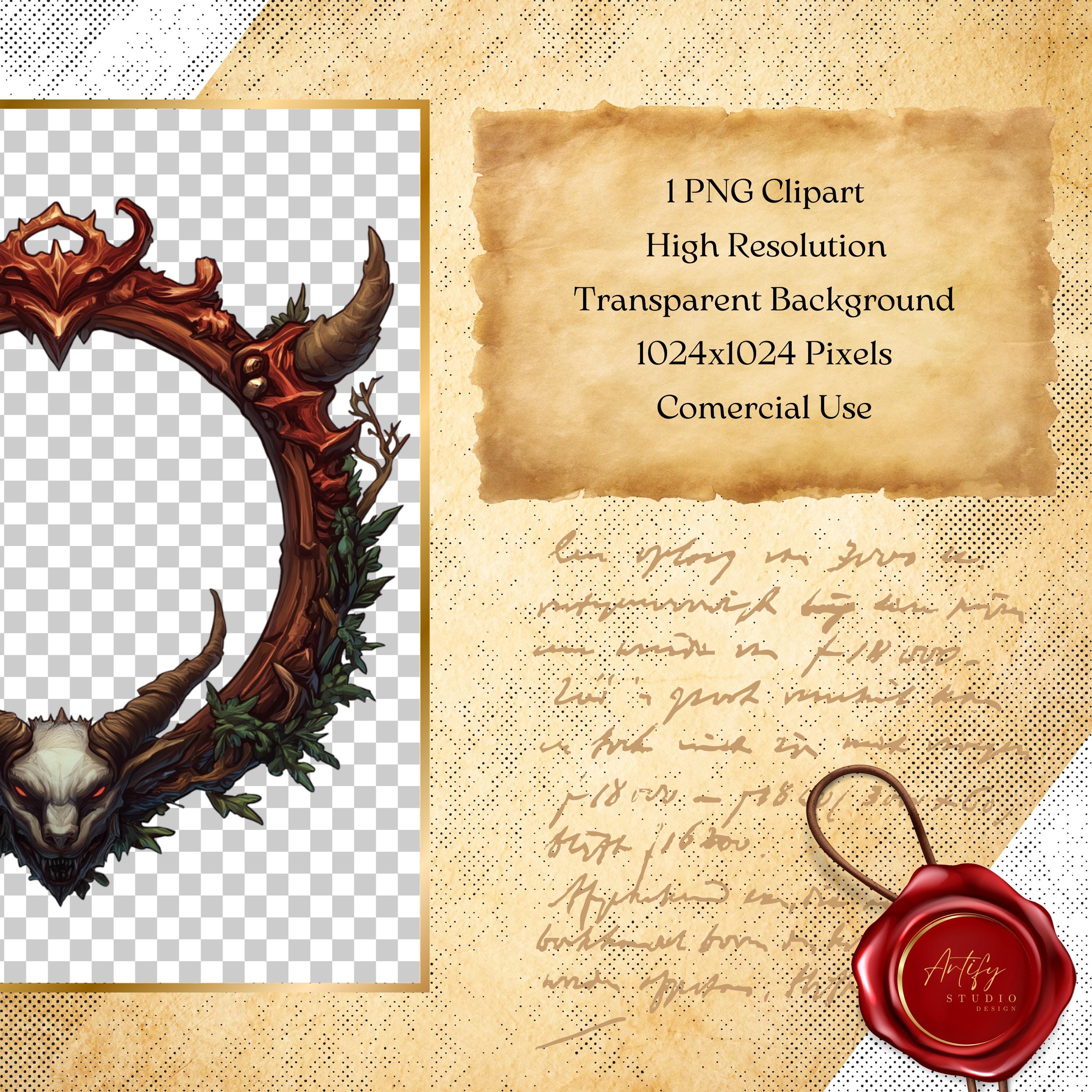 Demonic Goat Token Frame – Digital Border for Dnd or Anything Game ...