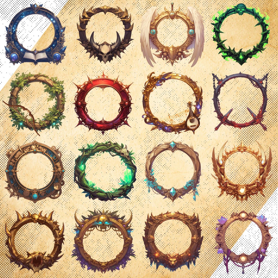 Class Token Frames – Digital Borders for Dnd or Any Fantasy Game ...