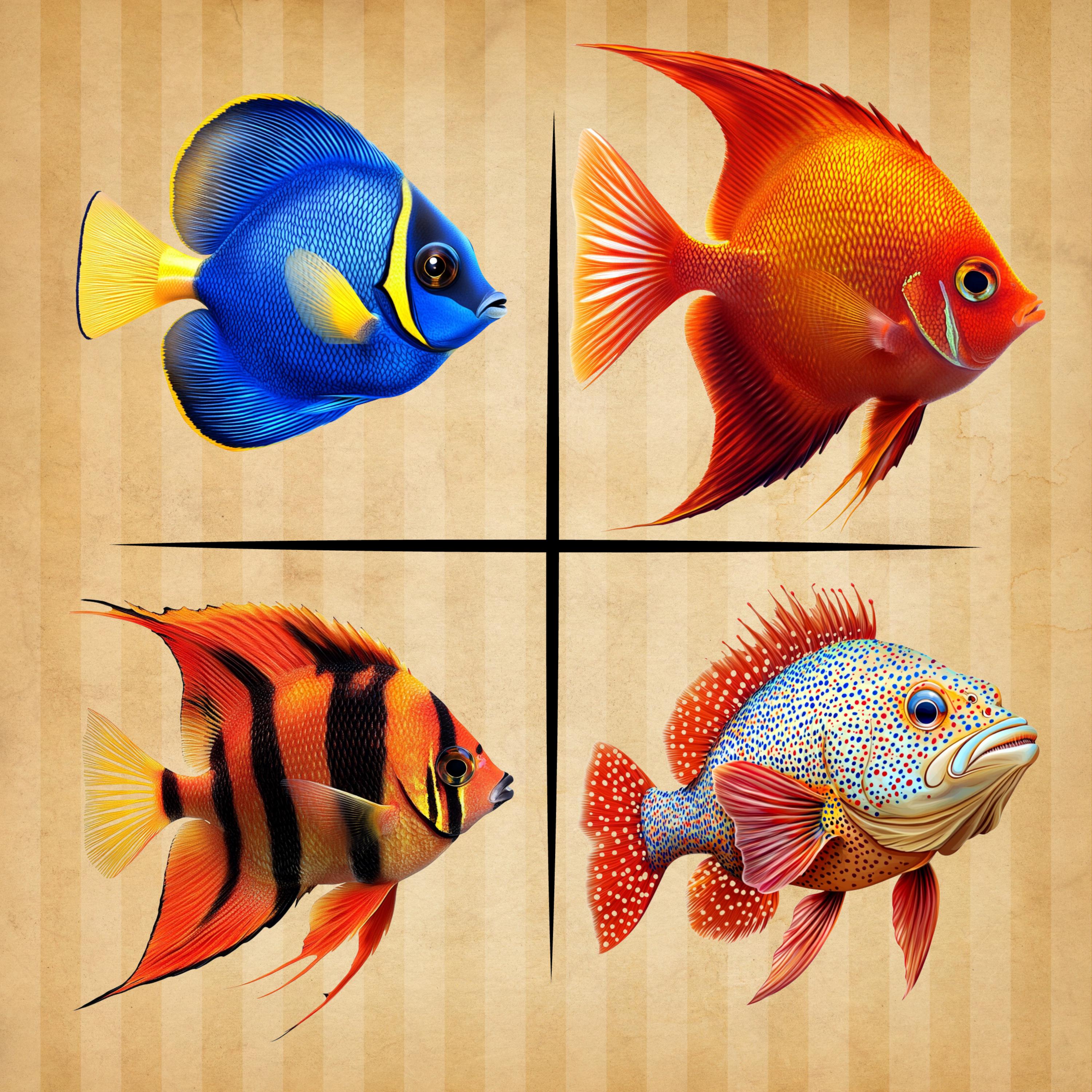 Tropical Fish Clipart – Vibrant Tropical Fish for Creative Projects ...