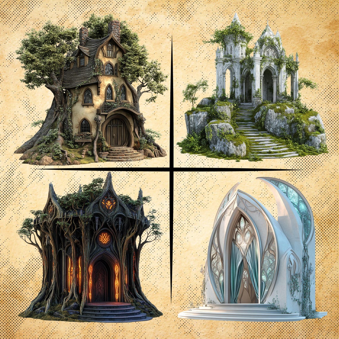 Elvish Buildings – Elegant Architecture From the Realm of Elves ...