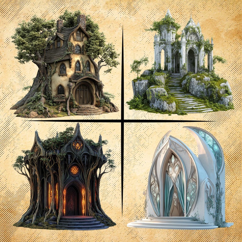Elvish Buildings – Elegant Architecture From the Realm of Elves ...