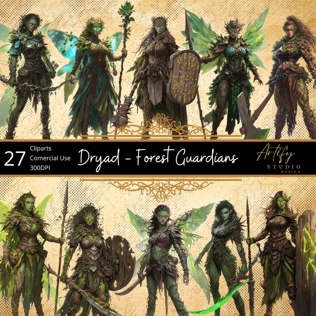 Dryad Forest Guardians – 27 Mystical Tree Spirits of the Forest ...