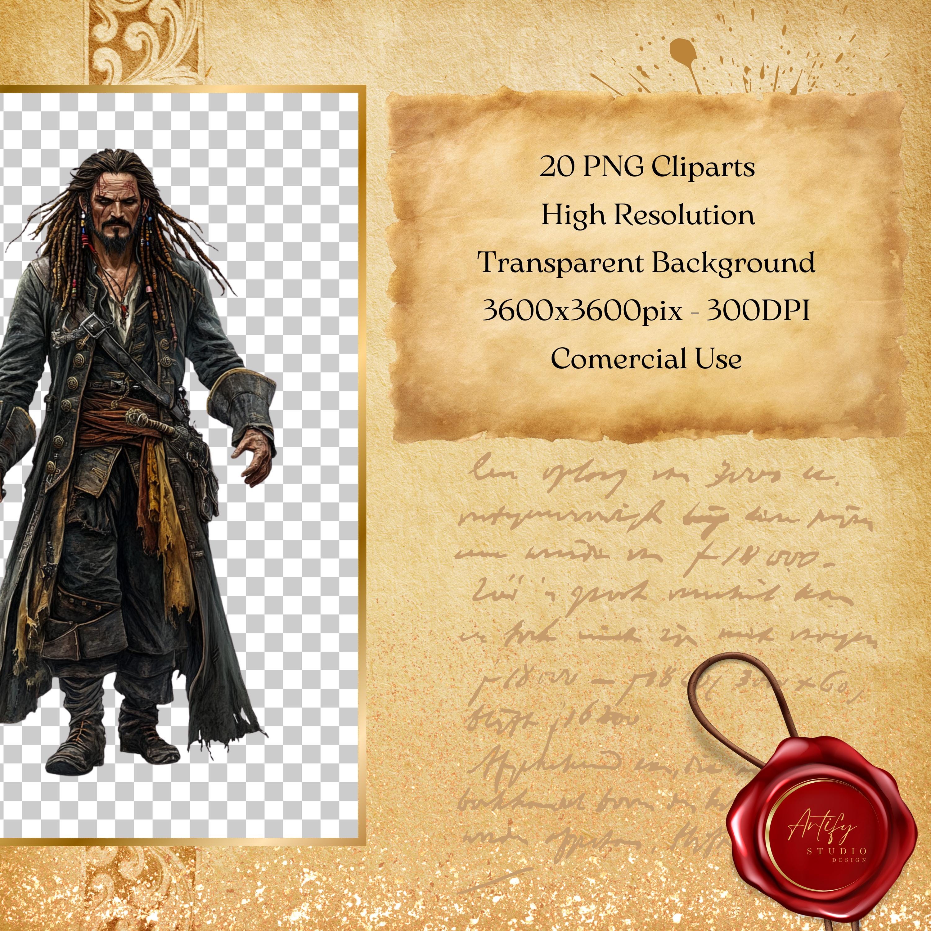 Sea Pirates Clipart – Fearless and Adventurous Pirates for Creative ...