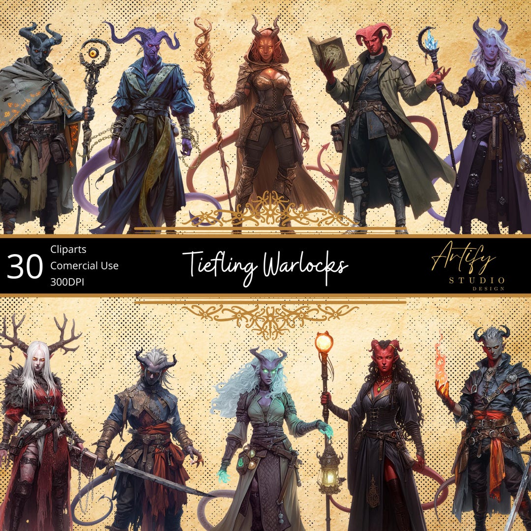 Tiefling Warlocks – Infernal Magic Users of the Dark Arts, Fantasy ...