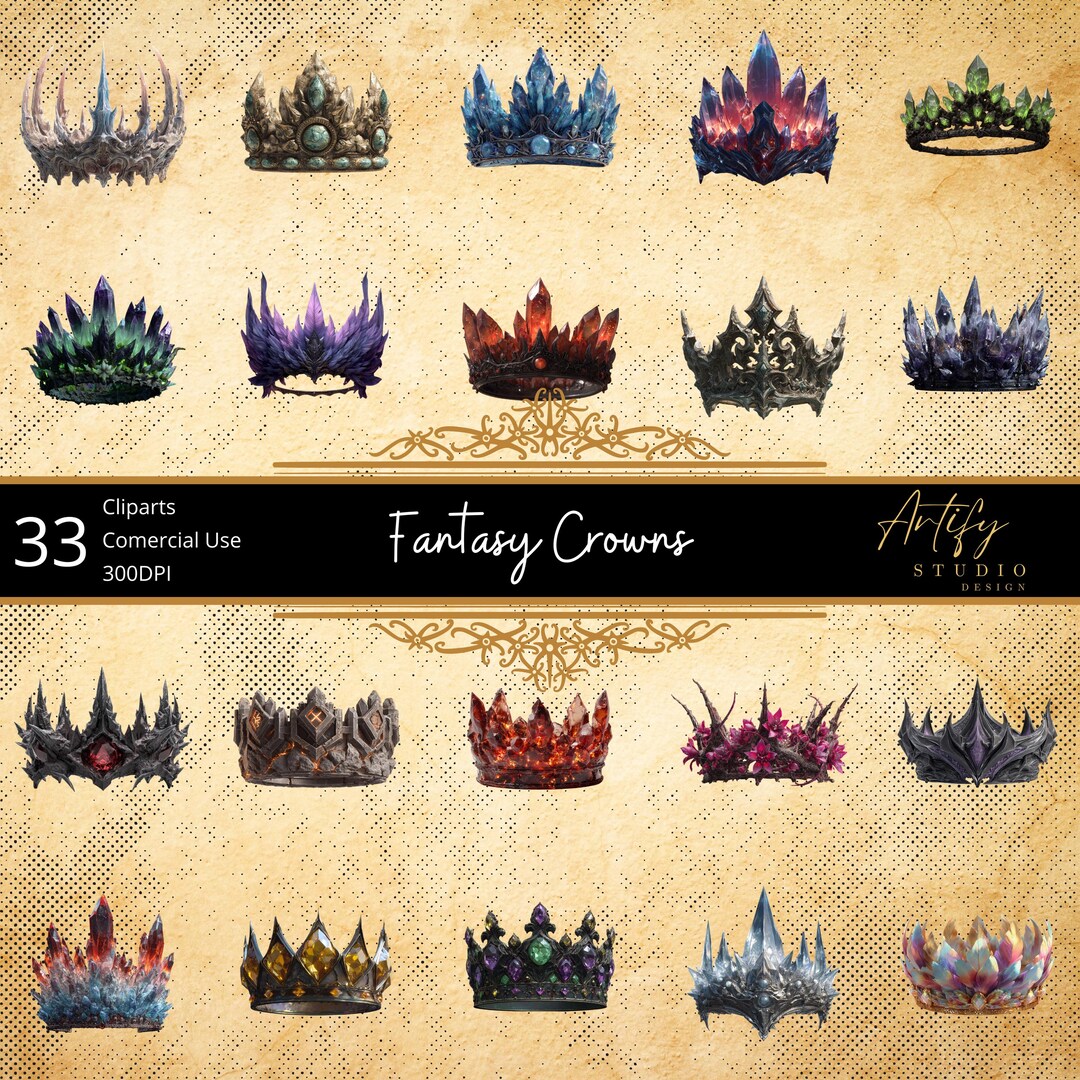 Fantasy Crowns – 33 Magical and Royal Headpieces , Digital Download ...
