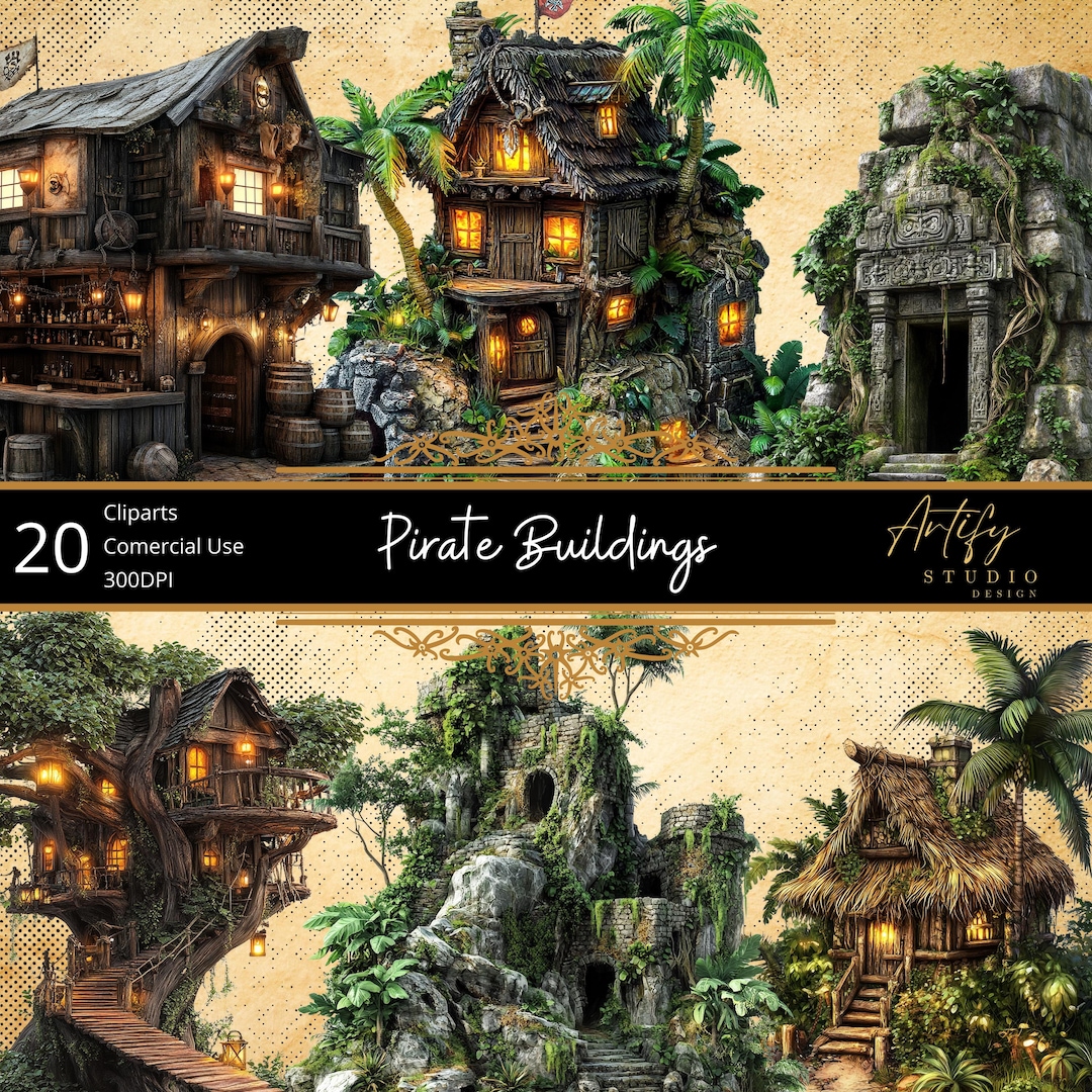 Pirate Buildings – 20 High-quality Pirate Structures , Transparent ...