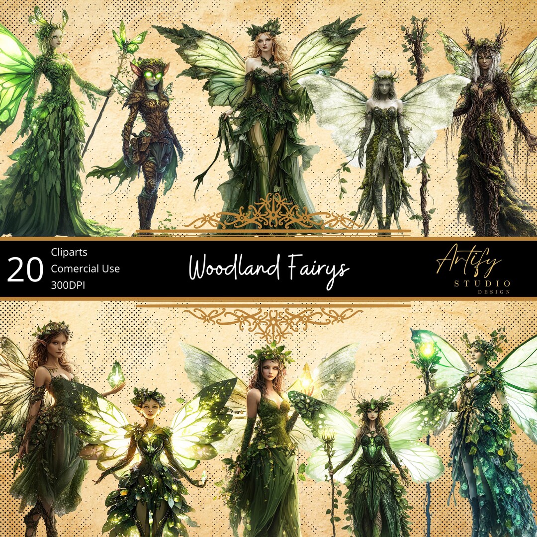 Woodland Fairies – Enchanting Creatures of the Forest Realm , Fantasy ...