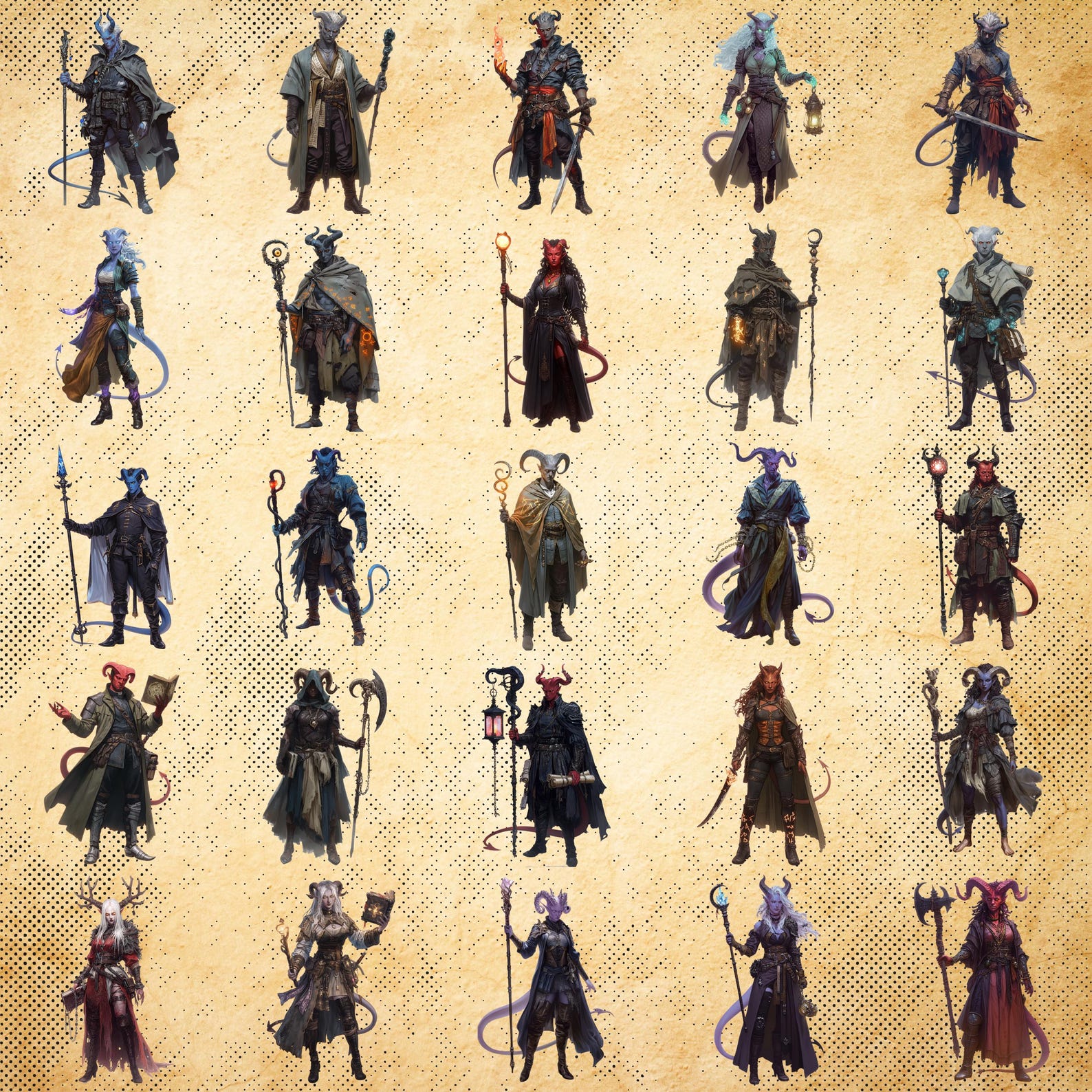 Tiefling Warlocks – Infernal Magic Users of the Dark Arts, Fantasy ...
