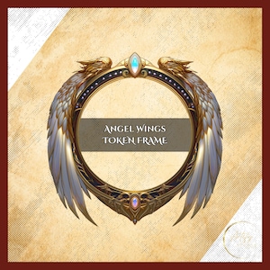 Angel Wings Token Frame – Digital Border for Dnd or Anything Game ...