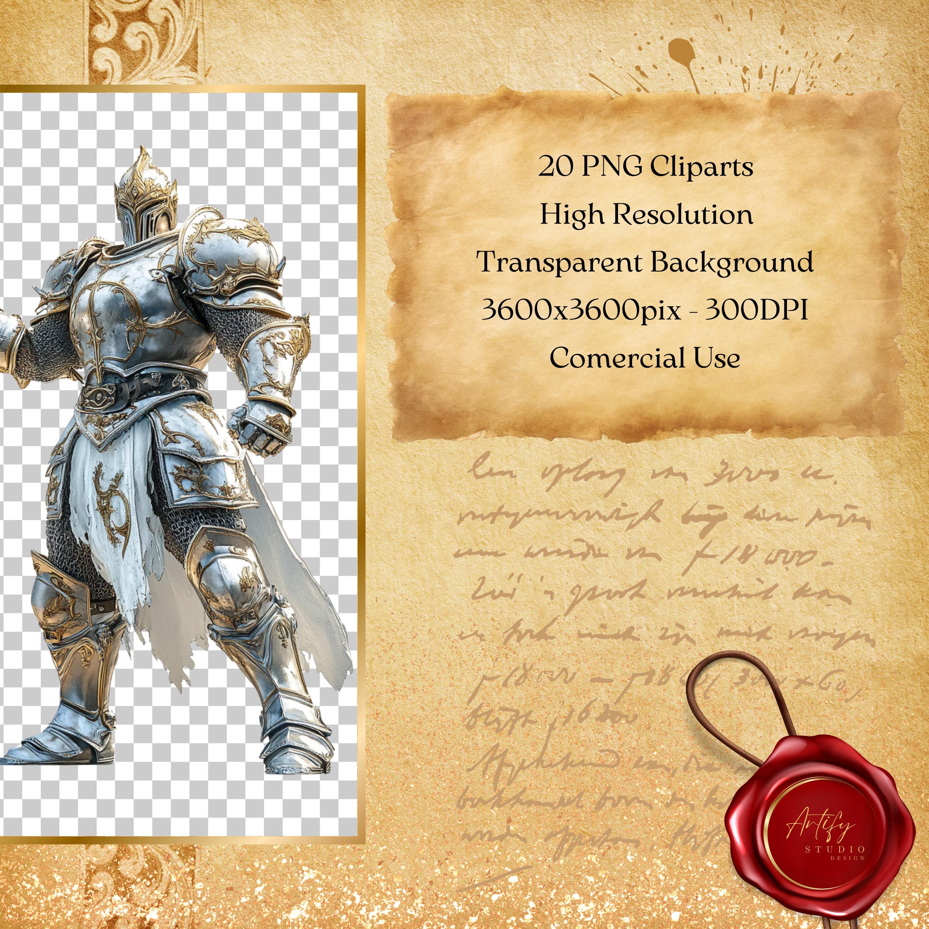 Holy Paladins Fantasy Cliparts, Paladin Warriors,commercial Use, RPG ...