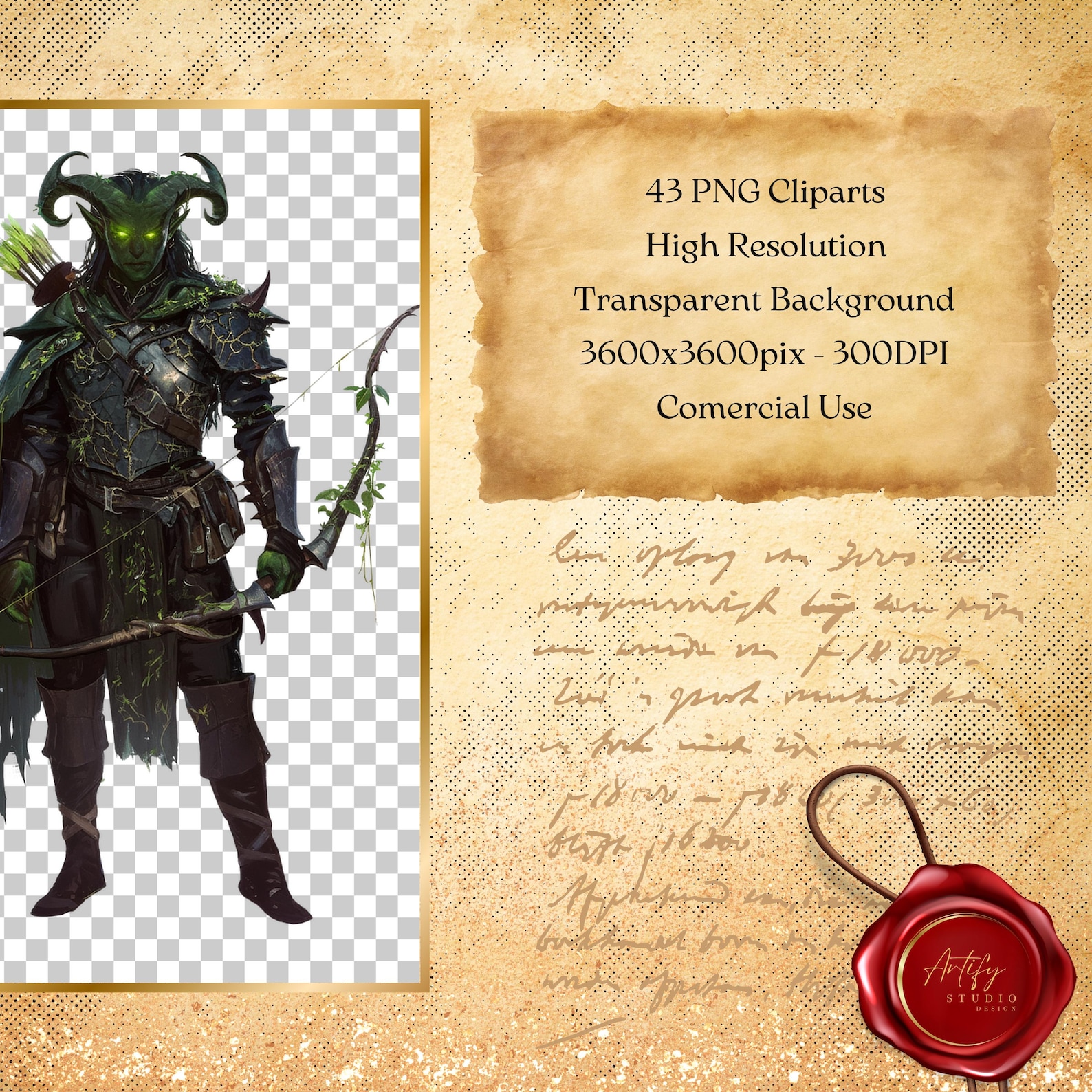 Tiefling Class Bundle – 43 Fiery Fantasy Characters for TTRPG & DND ...