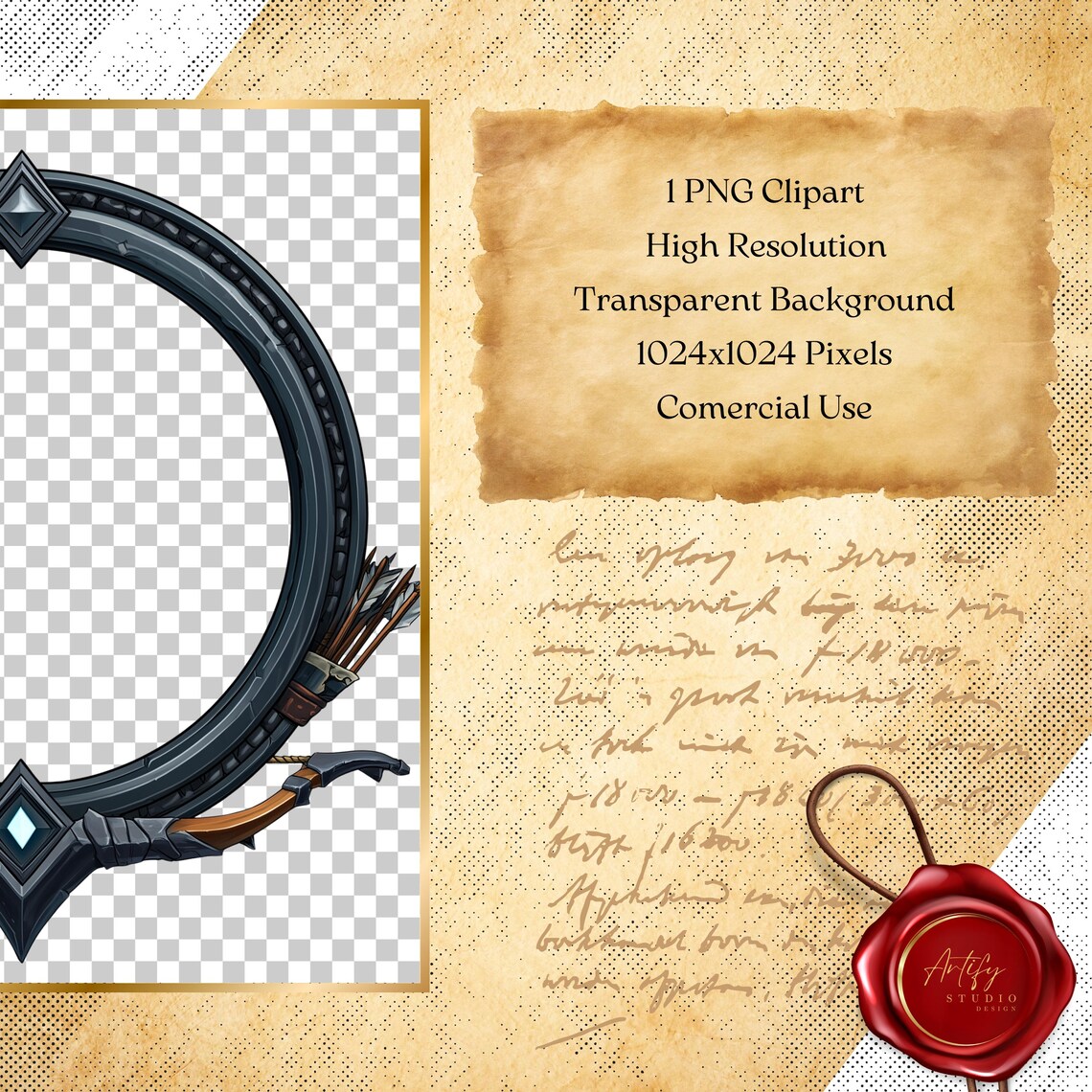 Armored Ranger Token Frame – Digital Border for Dnd or Anything Game ...