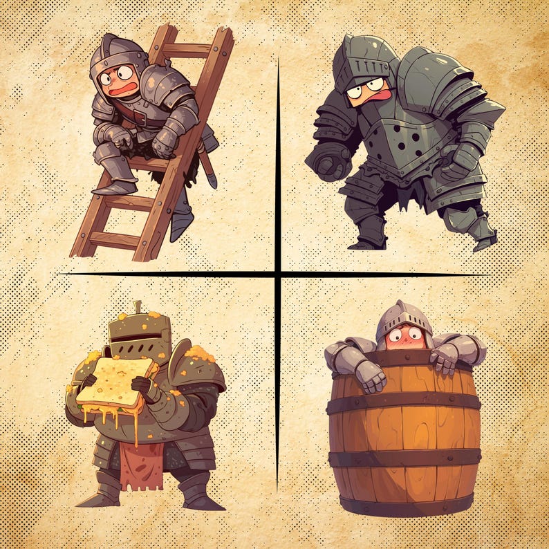 Goofy Fighters – 24 Funny Warrior Characters for RPG and Fantasy Art ...