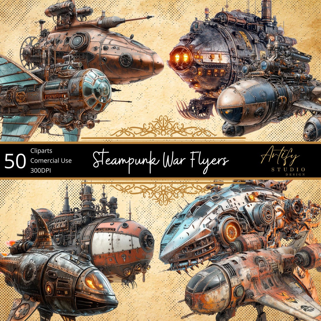 Steampunk War Flyers – Sky Dominators of Steam, Wings, and Gears ...