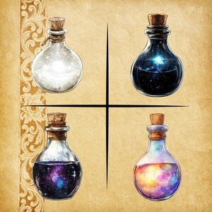 Fantasy DND Potions Cliparts – Magical Potion Pngs for RPG & TTRPG ...