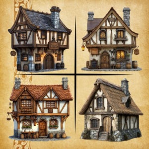 Medieval Structures RPG Cliparts, Commercial Use, Dnd, RPG , PNG ...