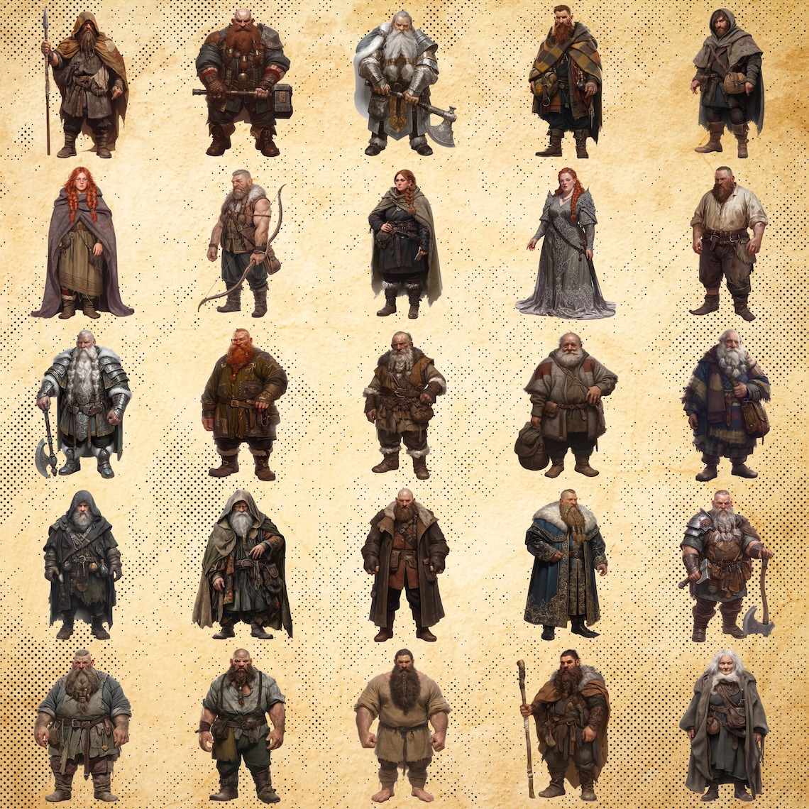 Dwarven People – 85 Distinct Fantasy Dwarves for TTRPG and ...