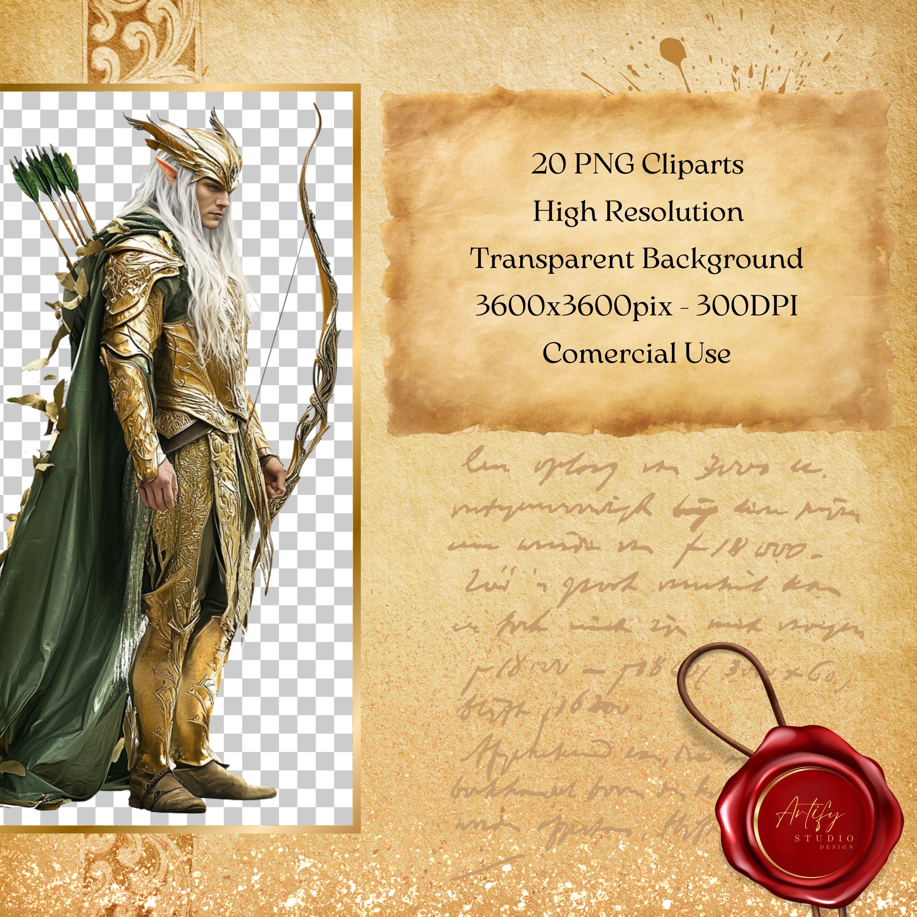 Noble Elves Cliparts, Commercial Use, Fantasy Elves, RPG , PNG ...