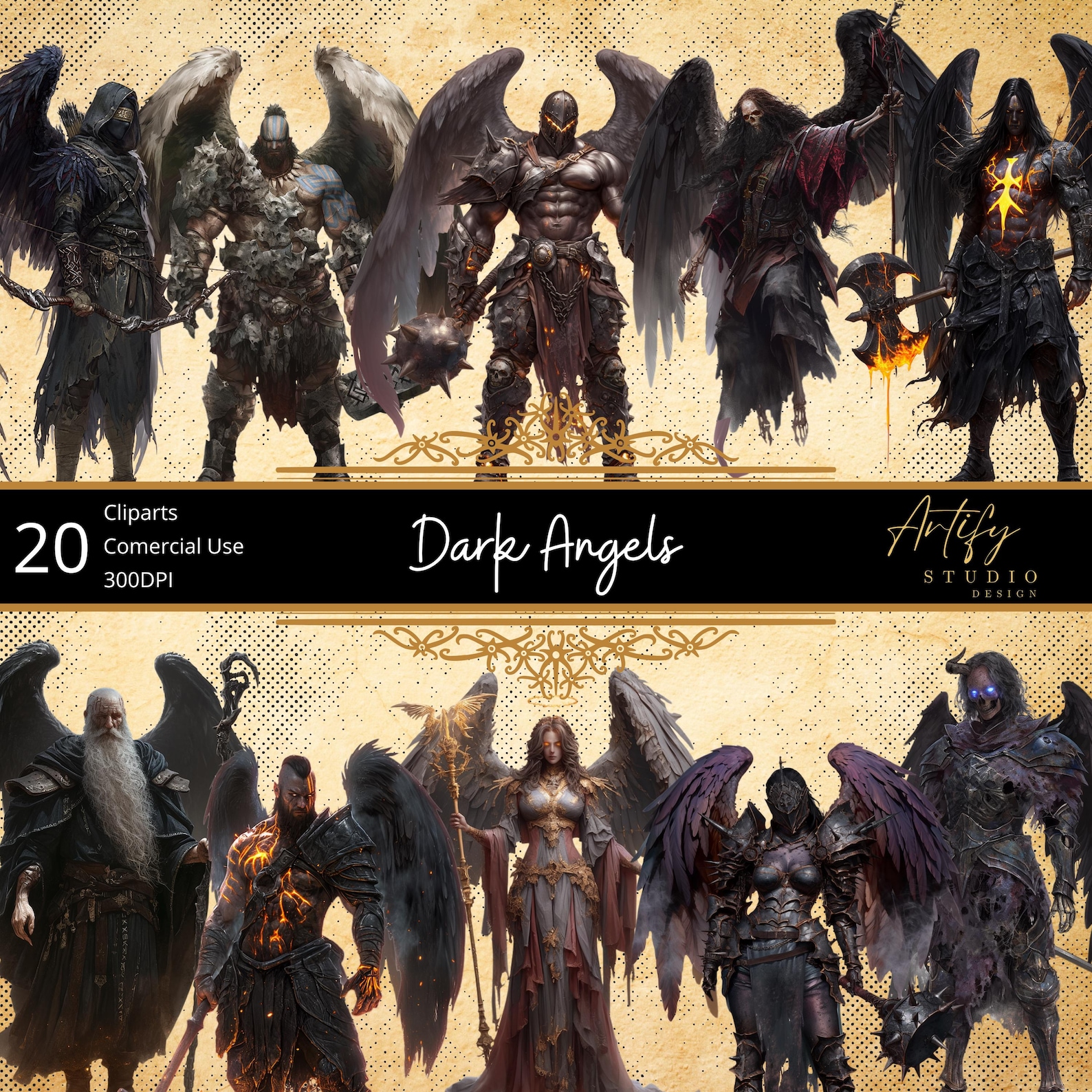 Dark Angels – 20 Mysterious and Powerful Celestial Warriors , TTRPG ...