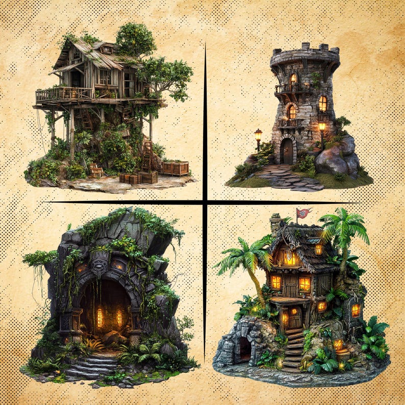Pirate Buildings – 20 High-quality Pirate Structures , Transparent ...