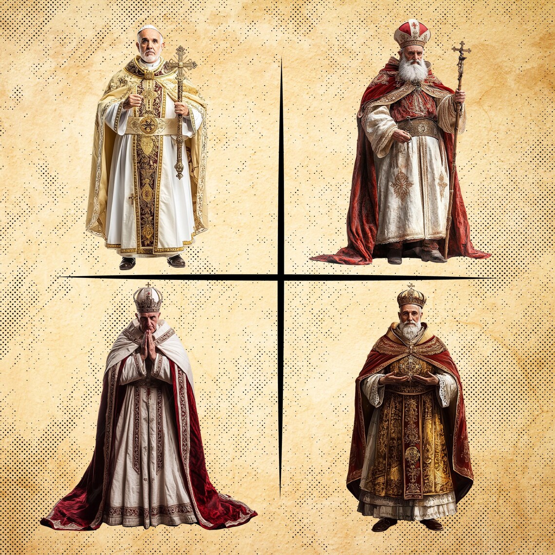Medieval Popes – Holy Leaders of the Old World , Fantasy Cliparts ...