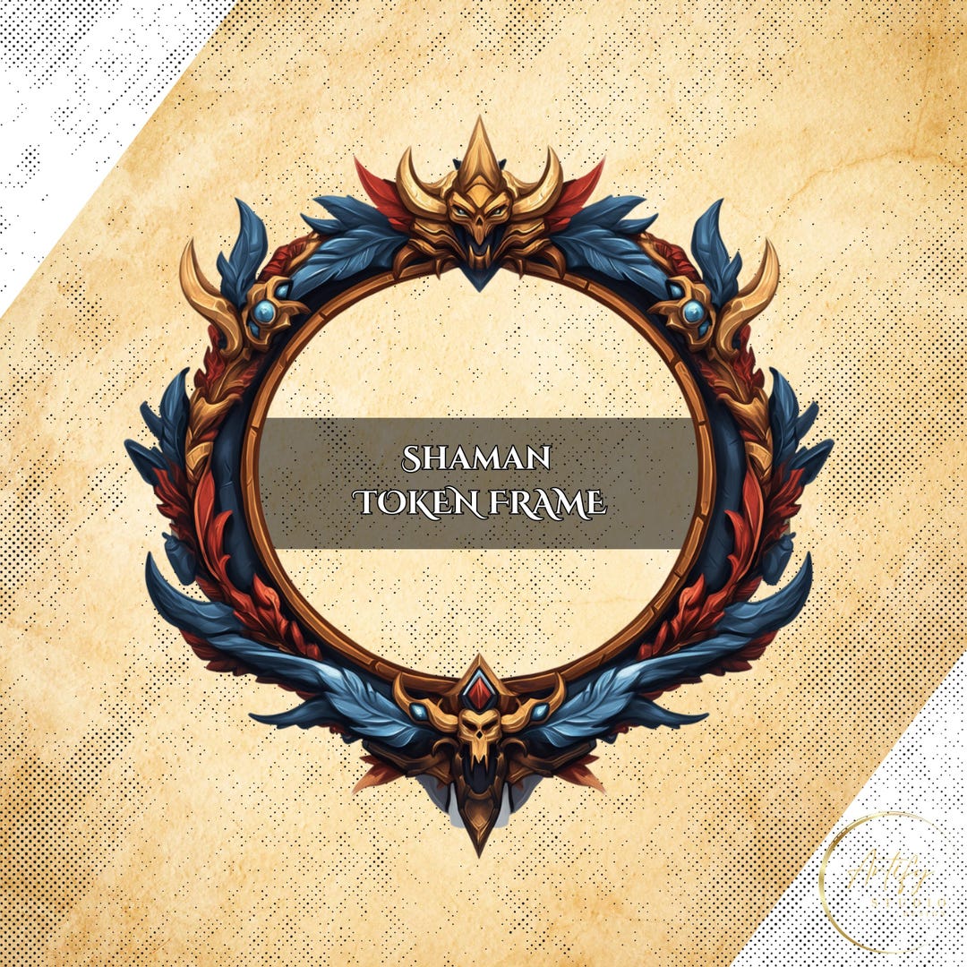 Shaman Token Frame – Digital Border for Dnd or Anything Game ...
