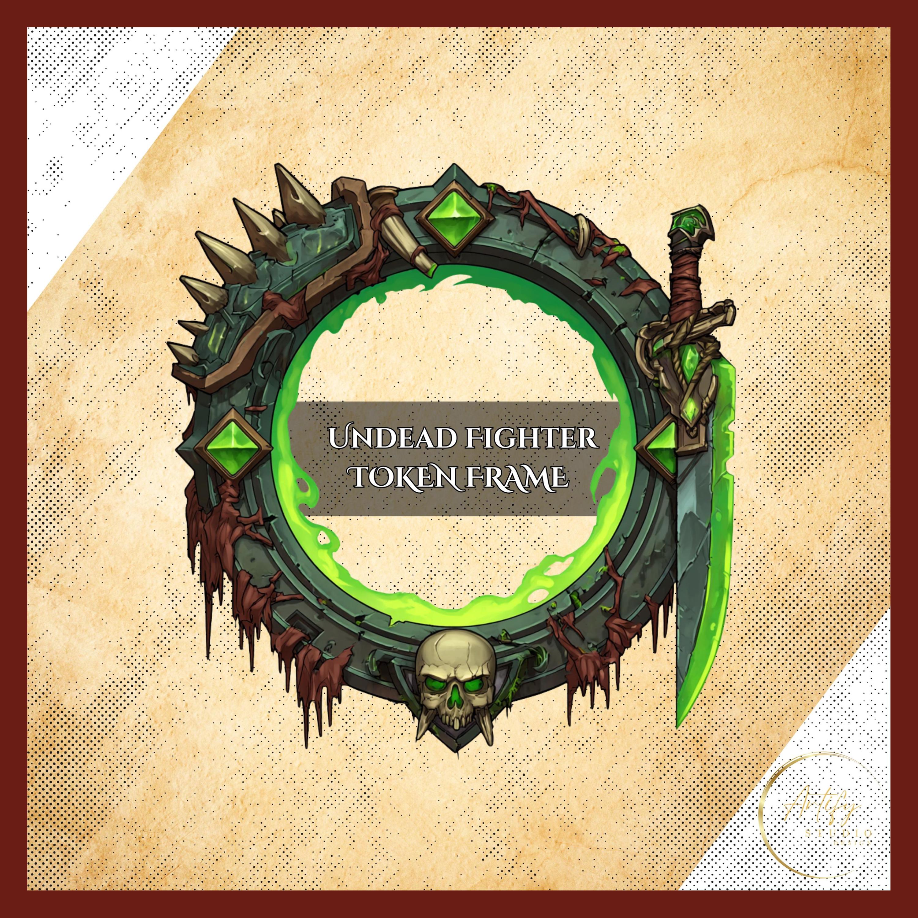 Undead Fighter Token Frame – Digital Border for Dnd or Anything Game ...